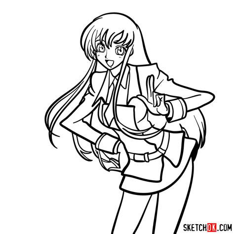 15 Steps Drawing Guide Of Shirley Fenette Code Geass Sketchok Easy
