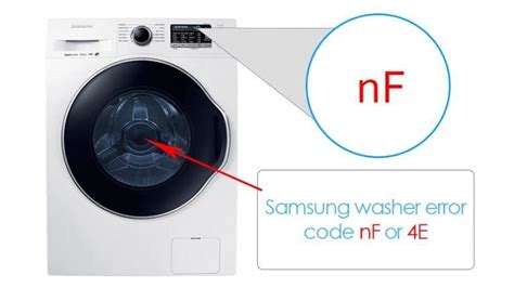 Samsung Washing Machine Error Code Se Or Nd 5e Washer And Dishwasher