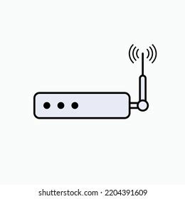 Router Icon Network Connection Symbol Vector Stock Vector Royalty Free 2204391609 Shutterstock
