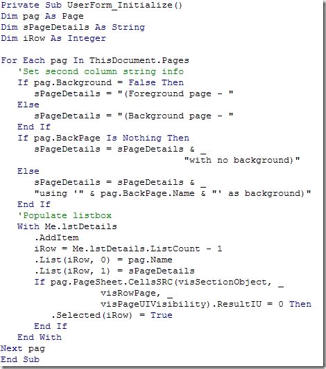 John Goldsmith S Vislog Hiding Pages With Vba