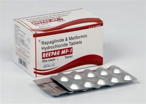 Repaglinide And Metformin Hydrochloride Tablets 1 Mg At Rs 800 Stripe