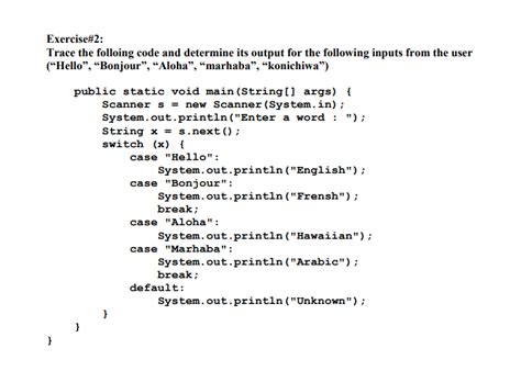 Solved Exercise2 Trace The Folloing Code And Determine Its