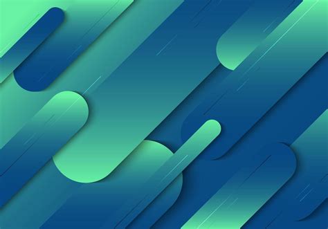 Abstract Blue And Green Gradient Diagonal Rounded Lines Shape