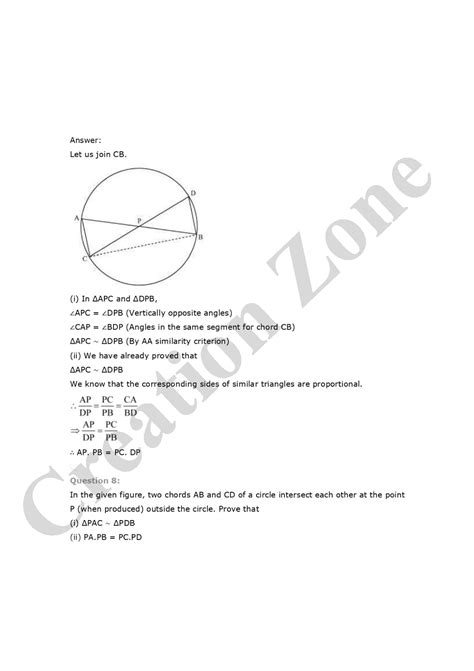 Class 10 Chapter 6 Triangles