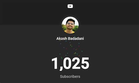 akash badadani on linkedin youtube 1000subscribers msrit
