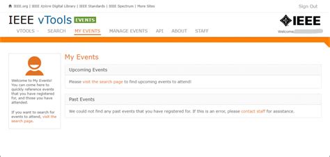 My Events And Manage Events Whats The Difference Ieee Vtools Knowledgebase