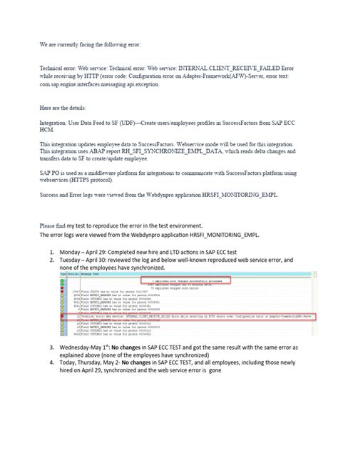 Test Sap Ecc Employee Data Synchronization With Sf Lms Pdf