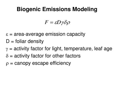 Ppt Review Of Biogenic Volatile Organic Compounds And Their Products