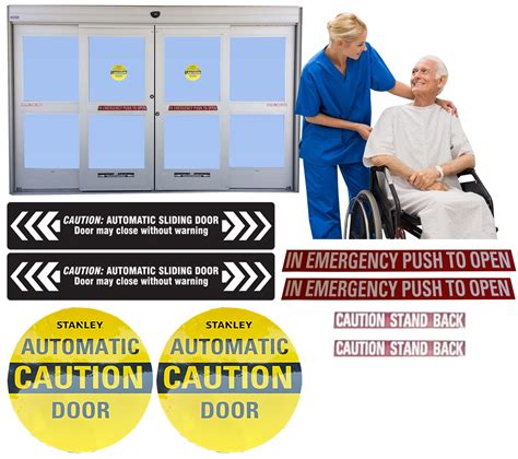 Stanley Bi Part Slide Automatic Door Sticker Kit Stanley Automatic Door Parts