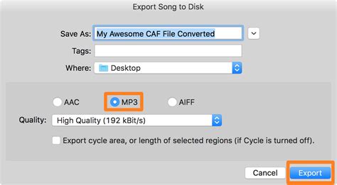 How To Convert CAF Files To MP3 Or AAC