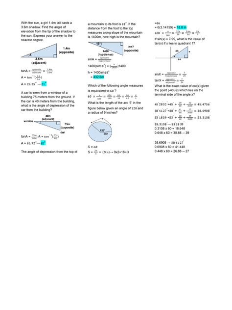 Trigonometry Pdf Geometric Measurement Euclidean Geometry