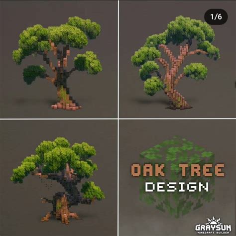 Minecraft Oak Tree Design