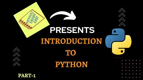 What Is Python Introduction To Python Part 1 Youtube