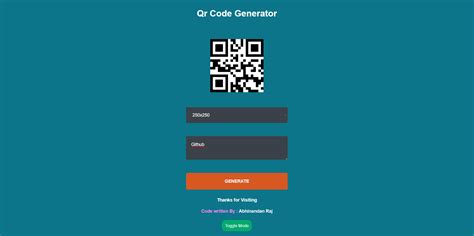 GitHub Abhinandanraj QR Code Generator QR Code Generator Generates QR Code By Using Google API