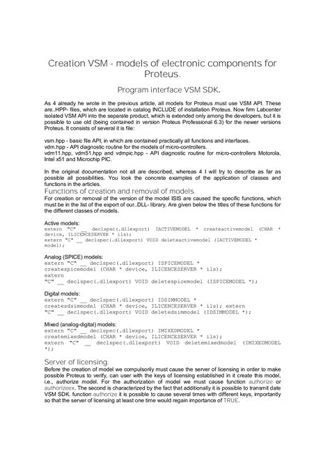 Creation Vsm Modelos Componentes Electronicos Pdf Programming