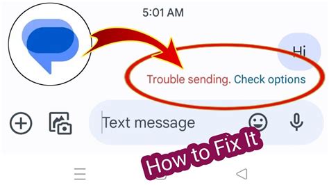 Trouble Sending Check Option Problem Messages Trouble Sending Problem