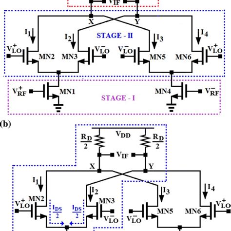 A Conventional Double Balanced Mixer With Different Stages B