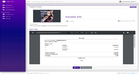 Online Magazine Management System Project In Php With Source Code And