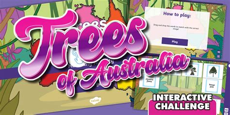 Trees Of Australia Interactive Matching Game