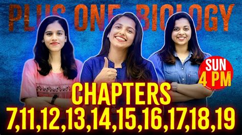 Plus One Biology Public Examination Chapter 71112131415161718