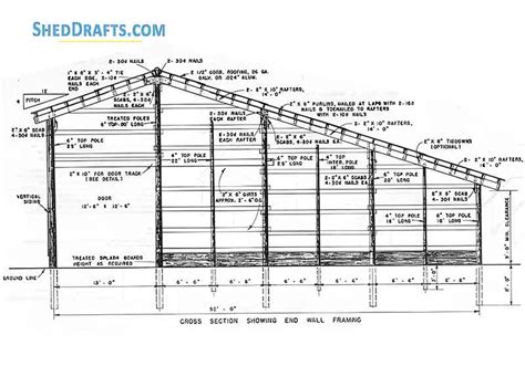 40×60 Large Pole Barn Plans