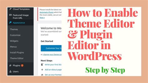How To Enable Theme Editor In Wordpress Appearance Theme Editor Not