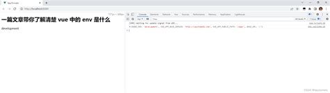 Vue项目中的 Env文件从何而来？什么是 Processenv Csdn博客