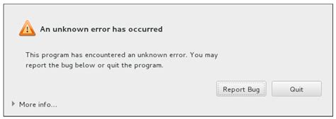 安装linux 系统出现an Unknown Error Has Occurred报错原因和解决方法this Program Has Encountered Csdn博客