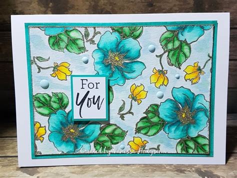 Simply Cards And Papercraft Issue 200 Altenew Modern Anemone With Zig