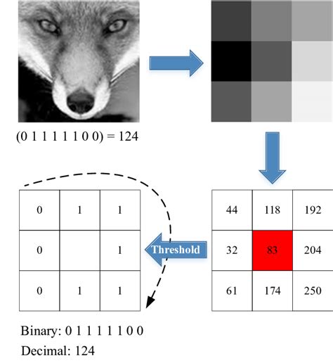 Example Of A Lbp Calculation Feature Extraction Download