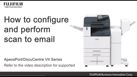 How To Configure And Perform Scan To Email Youtube
