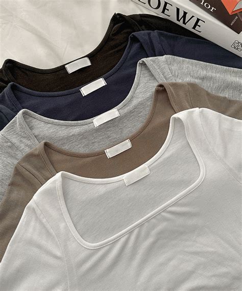 🚚당일발송 기본템 멜팅 유넥 크롭 긴팔티 에이블리