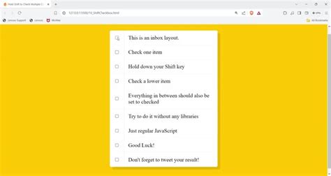 My Javascript Project Hold Shift To Check Multiple Checkboxes Subrat Jain Posted On The