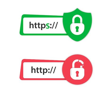 Premium Vector Secure Connection Secured Ssl Shield And Padlock Symbols Safe And
