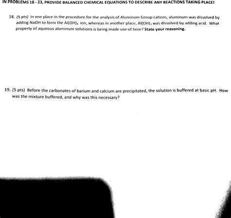 Solved In One Place In The Procedure For The Analysis Of Chegg