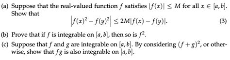 Solved A Suppose That The Real Valued Function F Satisfies Chegg
