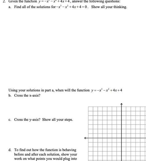 [answered] 2 given the function y x x 4x 4 answer the following kunduz