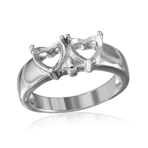 Sterling Silver Ring Mountings And Semi Mount Ring Setting Wholesale