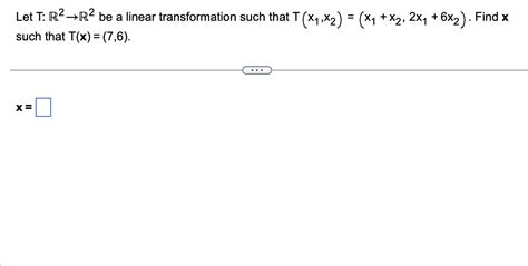 solved let t r2→r2 be a linear transformation such that