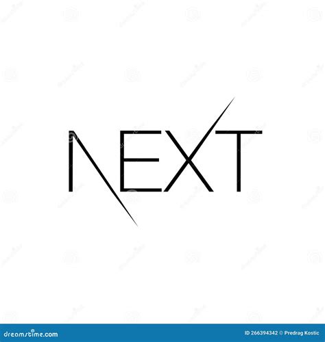 Next Text Logo Stock Illustration Illustration Of Business 266394342