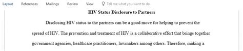 Hiv Status Disclosure To Partners Exacthomework