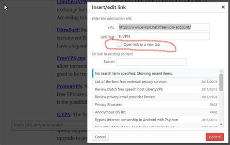 Editing Link Open Link In New Tab Not Working · Issue 12548 · Wordpressgutenberg · Github