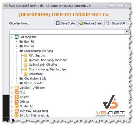 Devexpress Hướng Dẫn Sử Dụng Treelistlookupedit Và Lưu Trạng Thái đóng Mở Từng Node C
