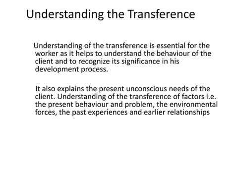 Transference And Counter Transference Pptx Mental Health Diseases And Conditions