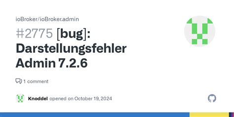[bug] darstellungsfehler admin 7 2 6 · issue 2775 · iobroker iobroker