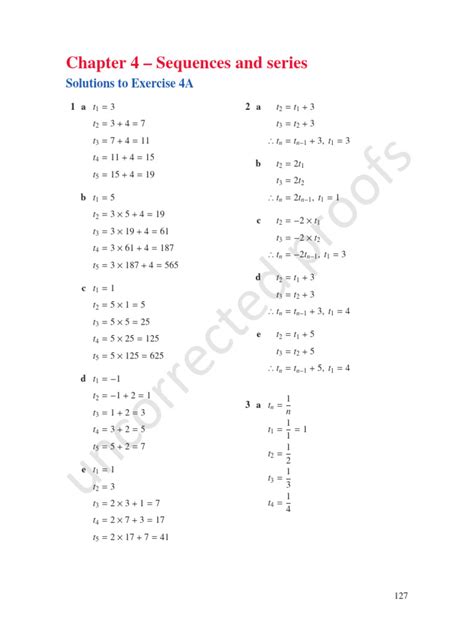 Chapter 04 Sequences And Series Pdf Mathematics Elementary