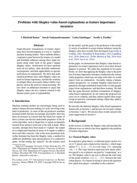 Problems With Shapley Value Based Explanations As Feature Importance