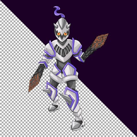 Vector Fighting Robot With Hot Lava Sword 17668319 Vector Art At Vecteezy