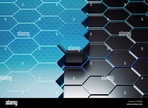 Blockchain Technology With Bricks Forming A Blockchain Structure