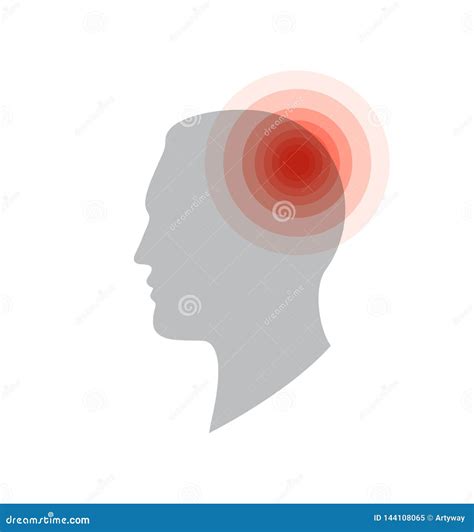Migraine Infographic Headache Cartoon Vector 80784193